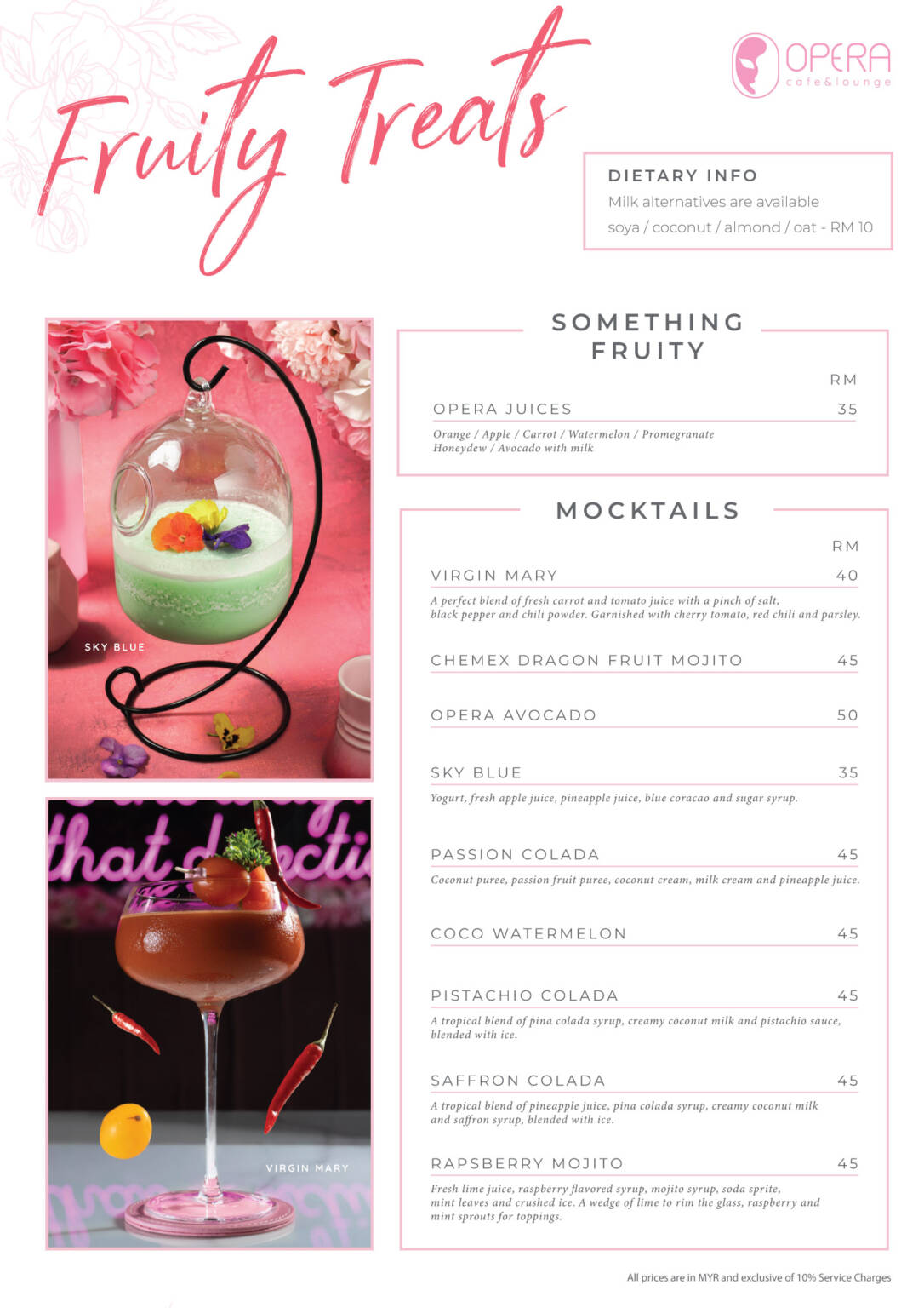 Our Menu – Opera Café & Lounge