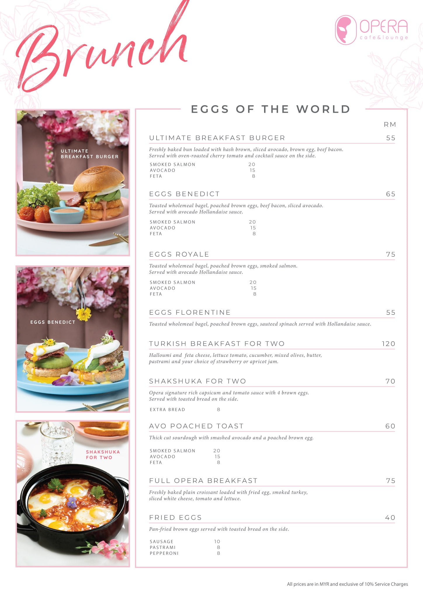 Our Menu – Opera Café & Lounge