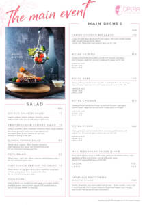 Our Menu – Opera Café & Lounge