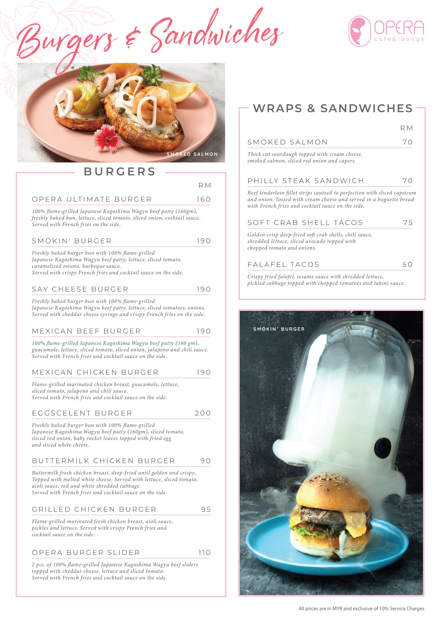 Our Menu – Opera Café & Lounge