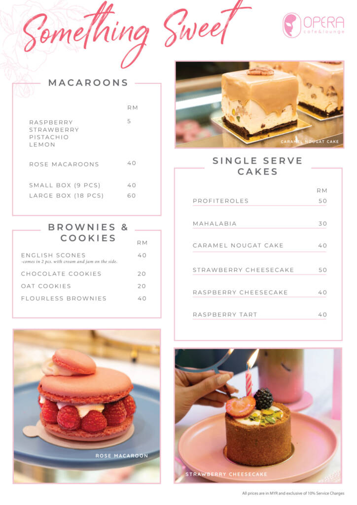 Our Menu – Opera Café & Lounge