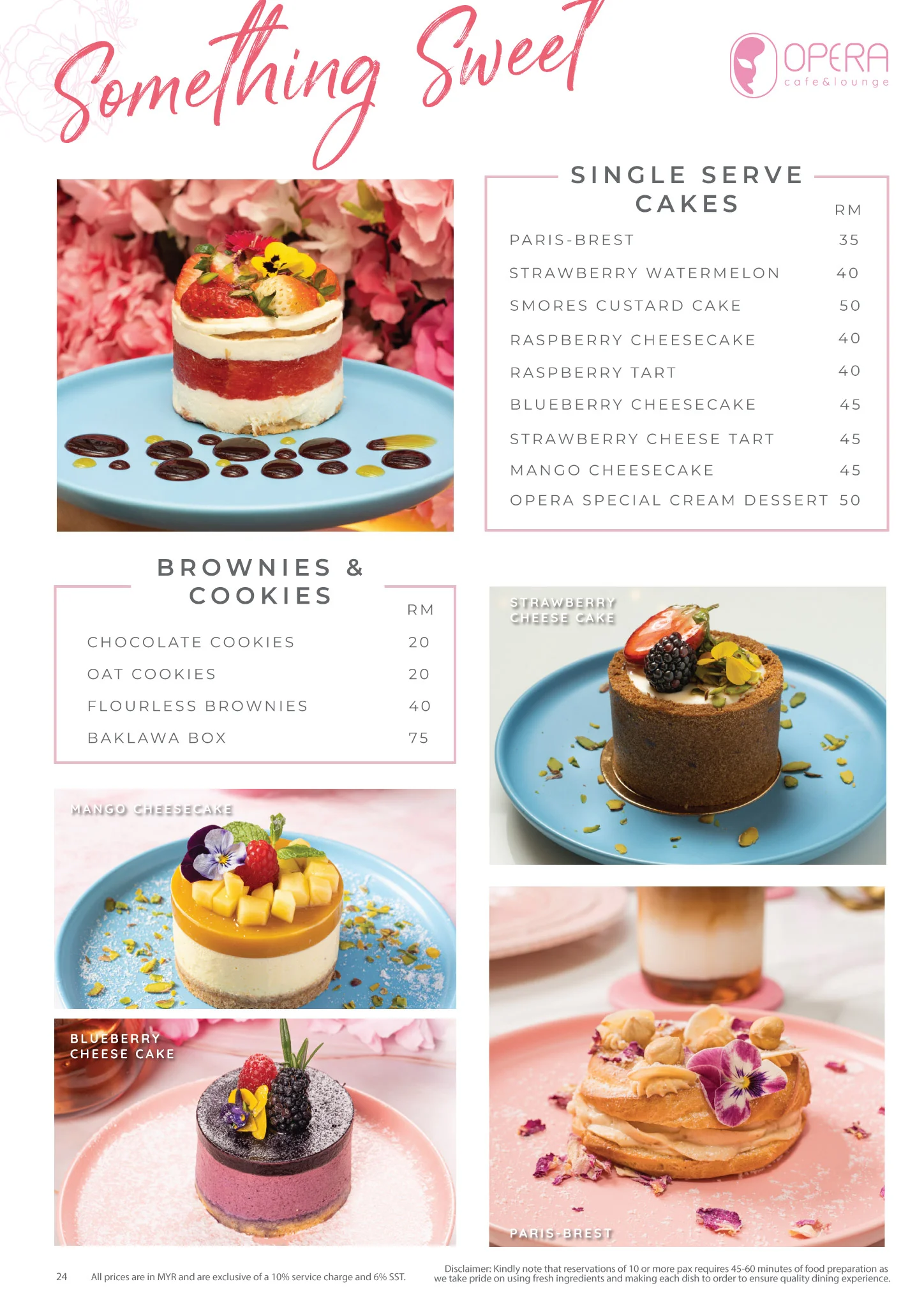 Our Menu – Opera Café & Lounge