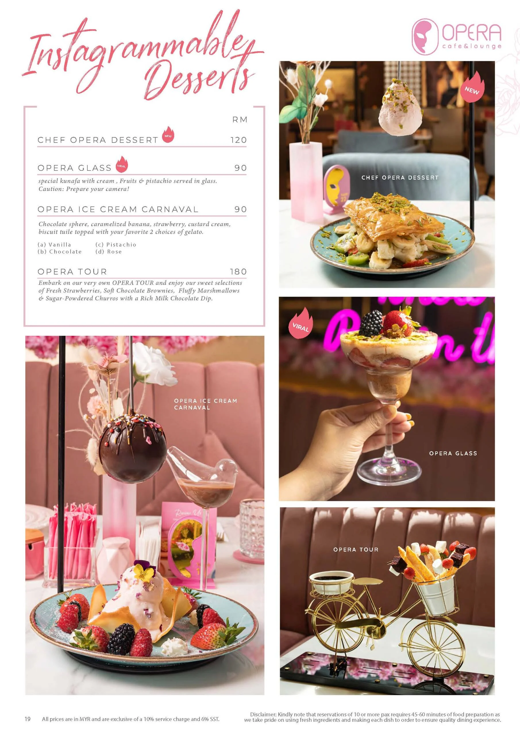 Our Menu – Opera Café & Lounge