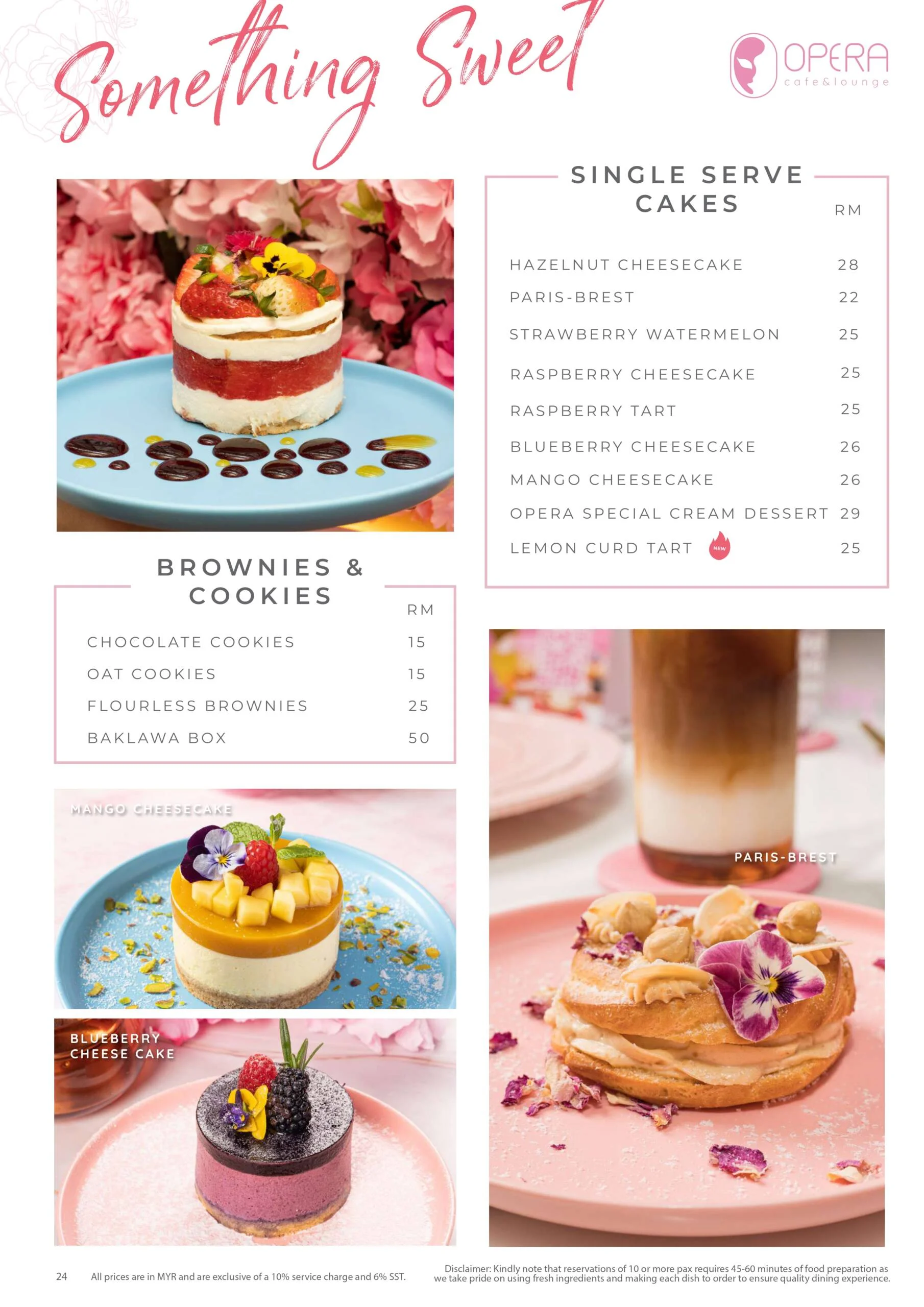 Our Menu – Opera Café & Lounge